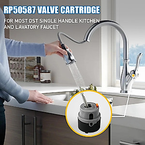 Upgrade RP50587 Cartridge for Delta DST Single-Handle Kitchen and Lavatory Faucets (36mm), with RP51503 Bonnet Nut and Allen Wrench