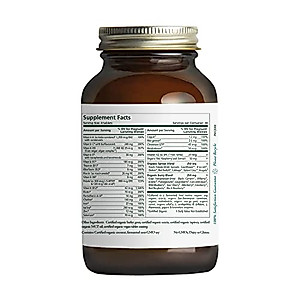 PURE SYNERGY PureNatal Prenatal Vitamin | 120 Tablets | Made with Organic Ingredients | Non-GMO | Vegan | Gentle on Stomach | Made with Organic Veggies and Fruits