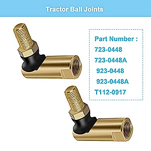 Podoy 923-0448A Tractor Ball Joint for Compatible with MTD Cub Troy Bilt Huskee 923-0448A 723-0448 723-0448A Replacement Lawn Mower Parts (2 Set)