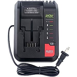 20V MAX Lithium Battery Charger for Porter Cable PCC685L PCC685LP PCC680L PCC692L PCC691L and Black Decker 20V Battery LBXR20 LBX4020