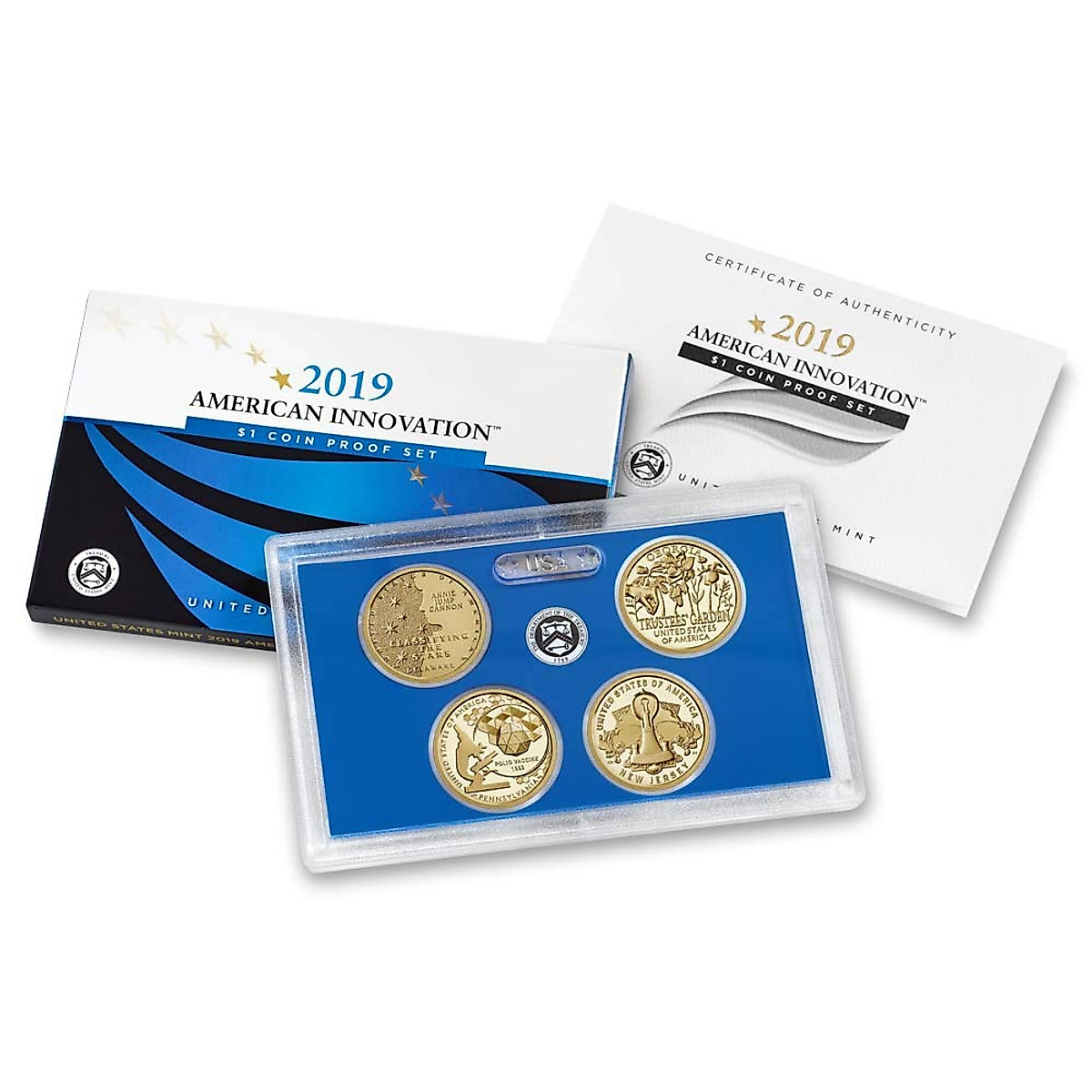 2019 S American Innovation American Innovation 2019 $1 Coin Proof Set 4 Coin Set PF