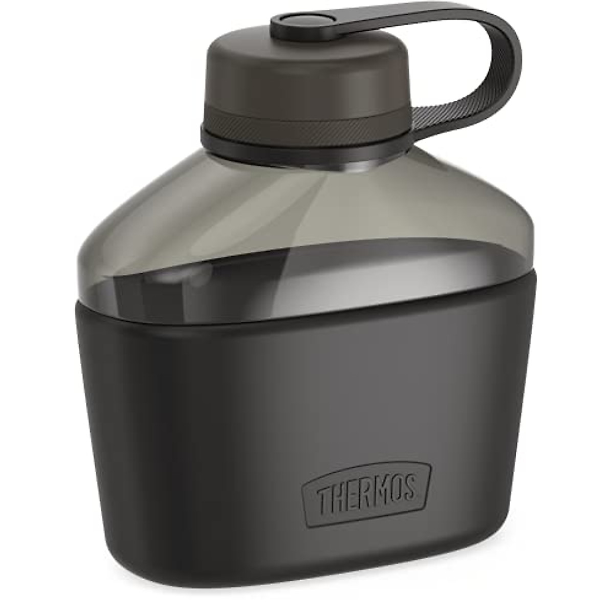 ALTA SERIES BY THERMOS Plastic Canteen Bottle 32 Ounce, Espresso Black