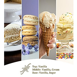 CHAMBERY Vanilla Bean Candle | Sundae Desert Artistry in Tin | Soy Wax with Lead-Free Cotton Wick | 55-Hour Burn | Timeless Aroma for All Seasons