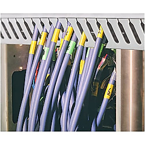 StarTech.com Open Slot Cable Management Raceway with Cover, 2"(50mm) W x 2"(50mm) H - 6.5ft(2m) Length - 1/4"(8mm) Slots, PVC Network Cable Hider/Wall Wire Duct, Max 80 Cables, UL Listed (CBMWD5050)