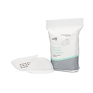 Motif Medical, Nursing Pads Breathable, Natural Material, Excellent Absorbency and Leak Protection, Adhesive Strips - Pack of 60