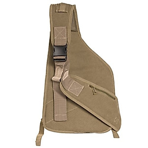 Eurosport Urban Style Canvas Sling Backpack B411, Khaki.