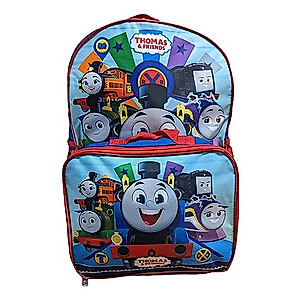 Ruz Thomas Train and Friends 16 Inch Backpack with Detachable Lunch Box