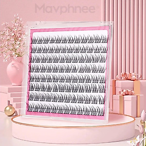 Natural Cluster Lashes Wispy CC Curl 9-11MM Mixed Lengths Eyelash Extension Individual 96 Pcs DIY Lash Extension at Home