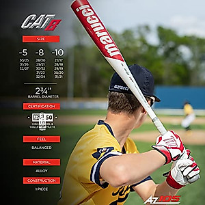 Marucci CAT8 -10 USSSA Senior League Baseball Bat, 2 3/4" Barrel, 28"/ 18 oz