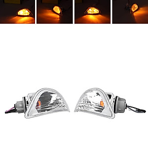XTevu Motorcycle rear indicators, Rear Indicator Lights, Rear turn signals, Compatible with Vespa LX 50/125/150 2-Takt and 4-Takt LXV (All Years)