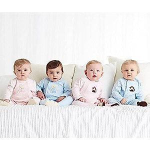 Little Me baby girls Solid Color Pack Newborn Infant Toddler Unisex Socks, Black, 0-24 Months US