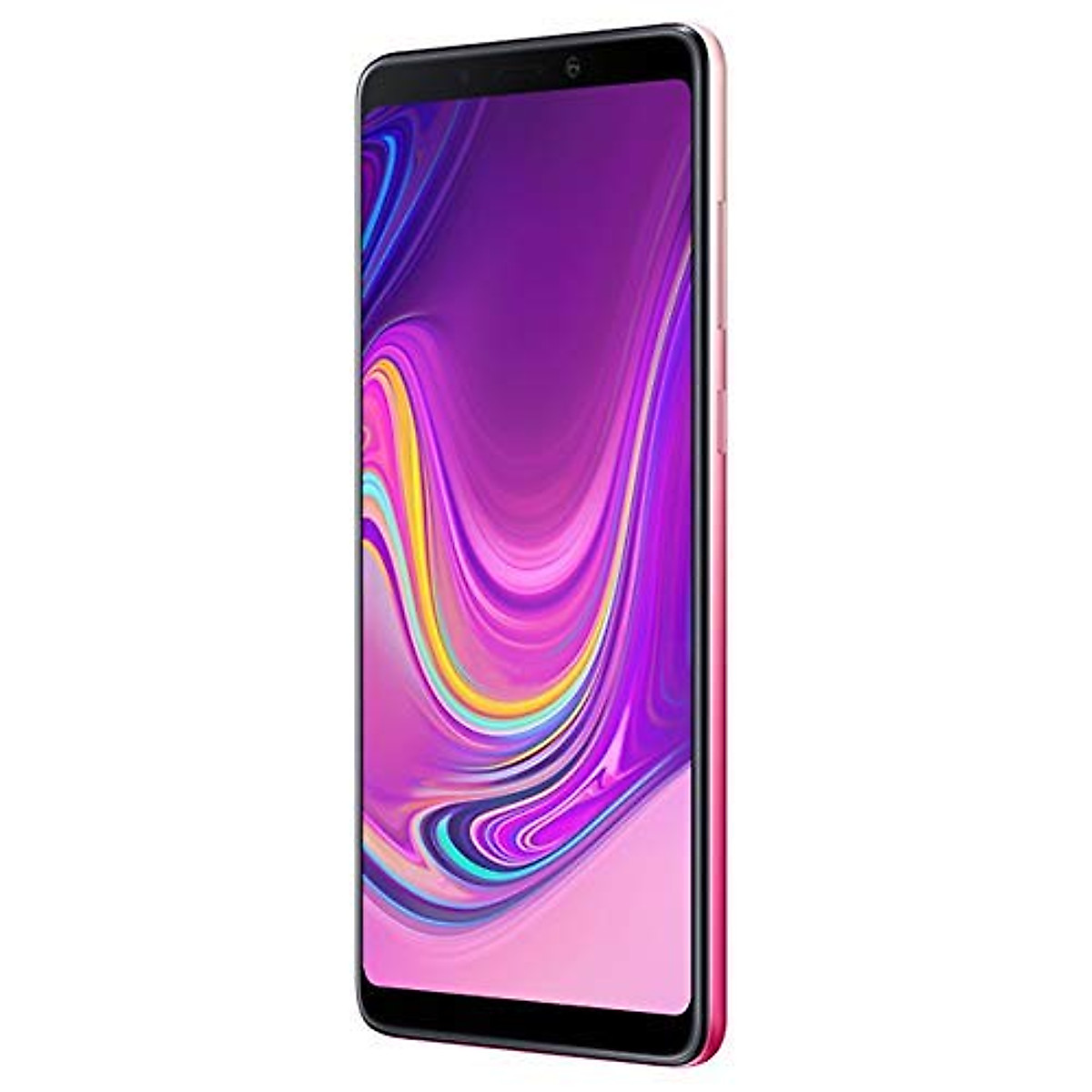 SAMSUNG Galaxy A9 2018 (128GB, 6GB RAM) 6.3" Display, Quad Camera, 4G LTE Dual SIM GSM Factory Unlocked, International Version - No Warranty (Bubblegum Pink)