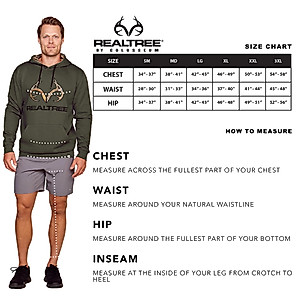 Colosseum Realtree Men's Edge Grizzly Fleece Pullover Hoodie (Black, Medium)