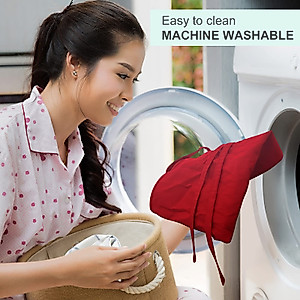 Atdesk Customized 2 Pack Parent-Child Aprons, Matching Family Apron Set, Adjustable Father Son Mummy Daughter Cooking Apron, Head Chef Sous Chef Bib Aprons with Pockets(Red)