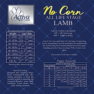 Activa No Corn Custom Dog Food (Lamb, 15lb.)