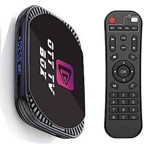 Android 11.0 TV Box 4GB RAM 32GB ROM TV Box MXIII Pro X4 Amlogic S905X4 64-bit Quad Core with Dual Wi-Fi 2.4G/5.0G, BT 4.0/ 3D Ultra HD 8K/ H.265/ 1000M LAN/USB 3.0 Smart TV Box
