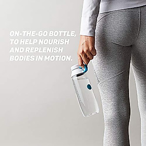 Propel 20oz Reusable Bottle, BPA Free, Impact Resistant, On-The-Go Strap, Dishwasher Safe, White