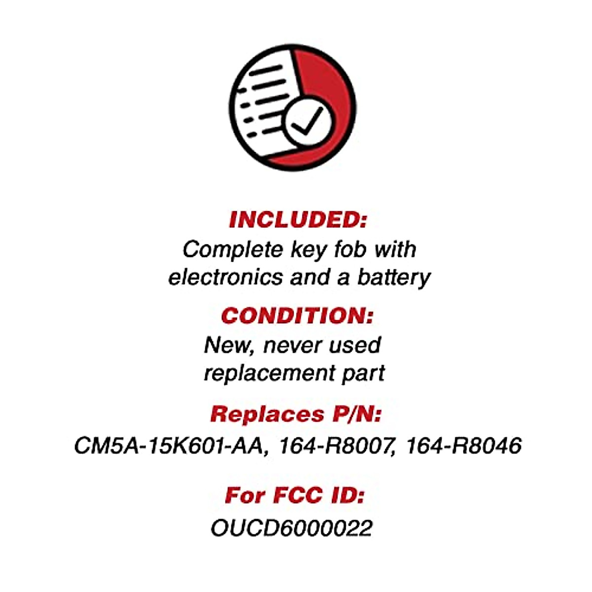 KeylessOption Remote Key Fob High Security 4btn for Ford (OUCD6000022)