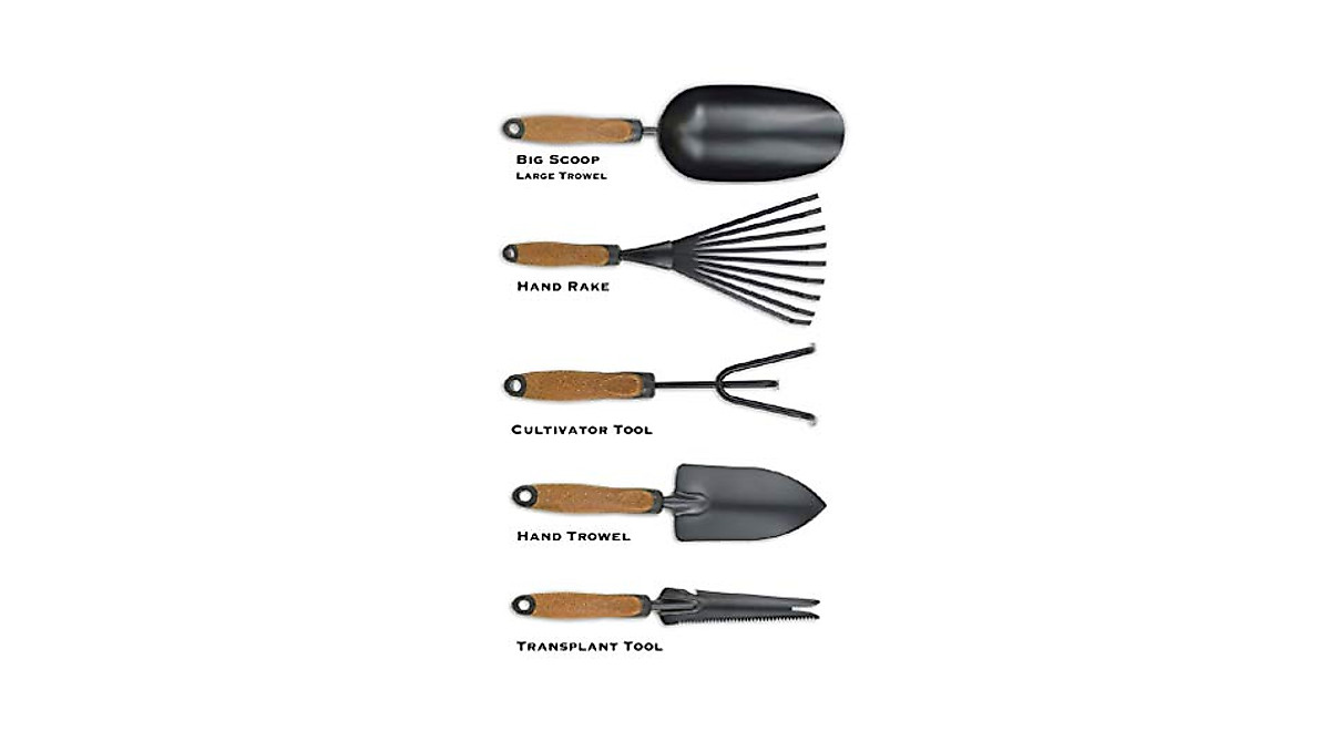 Olmsted Forge Garden Tool Set | Durable Steel & Cork Handles