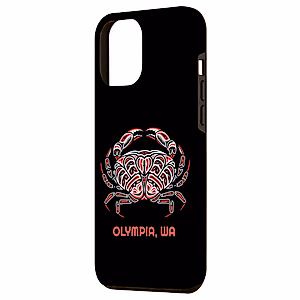 iPhone 15 Pro Max Olympia Washington Dungeness Crab Native American Indian Case