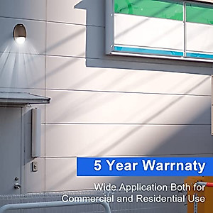 LED Emergency Wall Pack Light with Battery Backup and Photocell,Self Test Diagnostics Commercial Outdoor Aluminum Wall Pack Emergency Light, 12W 120-277V AC, IP65 Waterproof UL Listed(6-Pack)