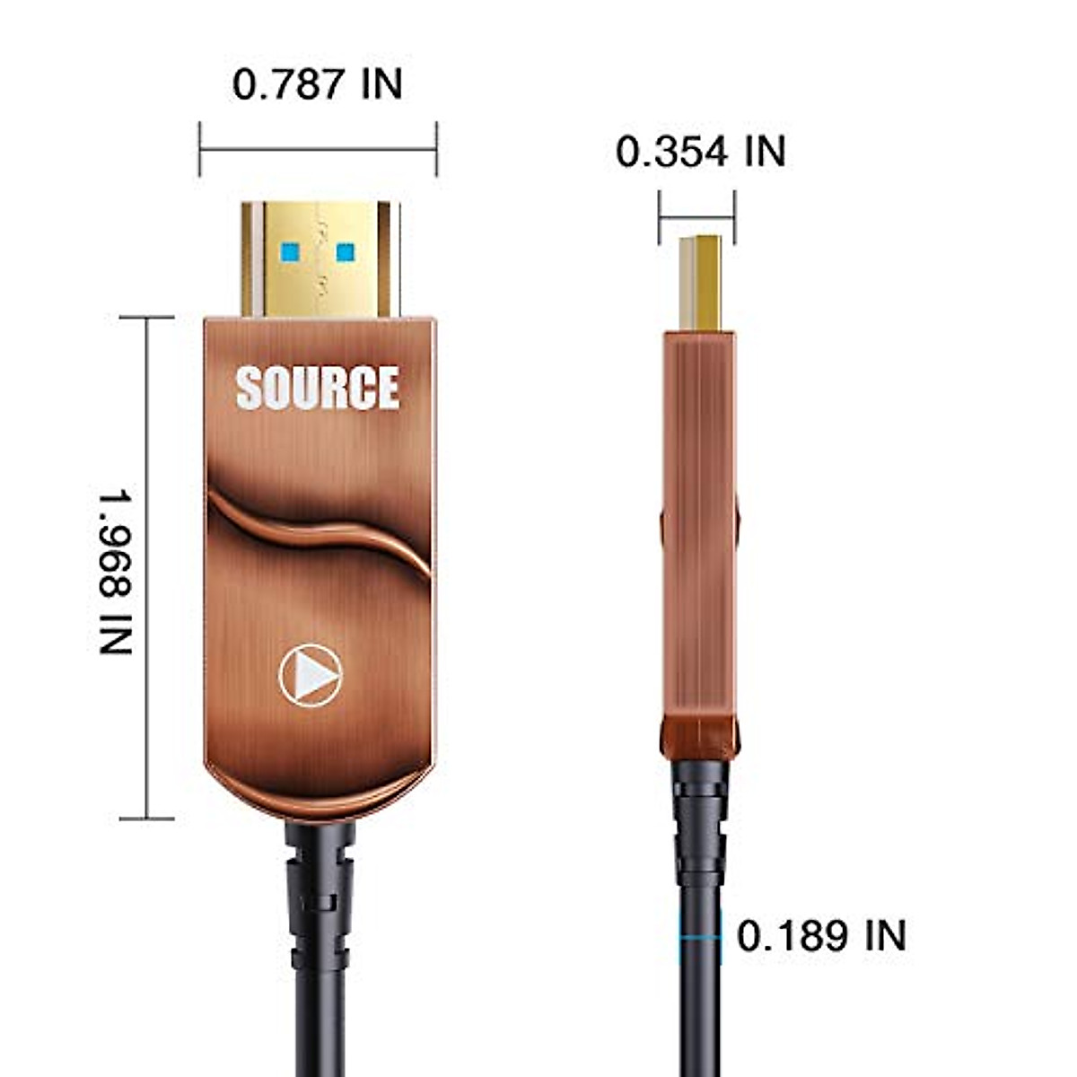 BIFALE 8K Fiber HDMI Cable 25ft, (in-Wall Rated) HDMI 2.1 Fiber Optic Cable Support 8K@60Hz, 4K@120Hz, 48Gbps, eARC Compatible with PS5/4, Xbox Series X, RTX 3080/3090, Denon AV Receiver and More