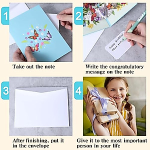 YUXIANLB Butterfly Pop Up Cards, Paper 3D Butterflies Flower Bouquet Popup Birthday Cards for Wife, Mother and Girlfriend Gift, Thank You Valentines Day Get Well Soon Anniversary Card for Women