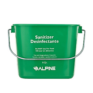Alpine Industries Commercial Sanitizing Pail Bucket (8 Qt., Green)
