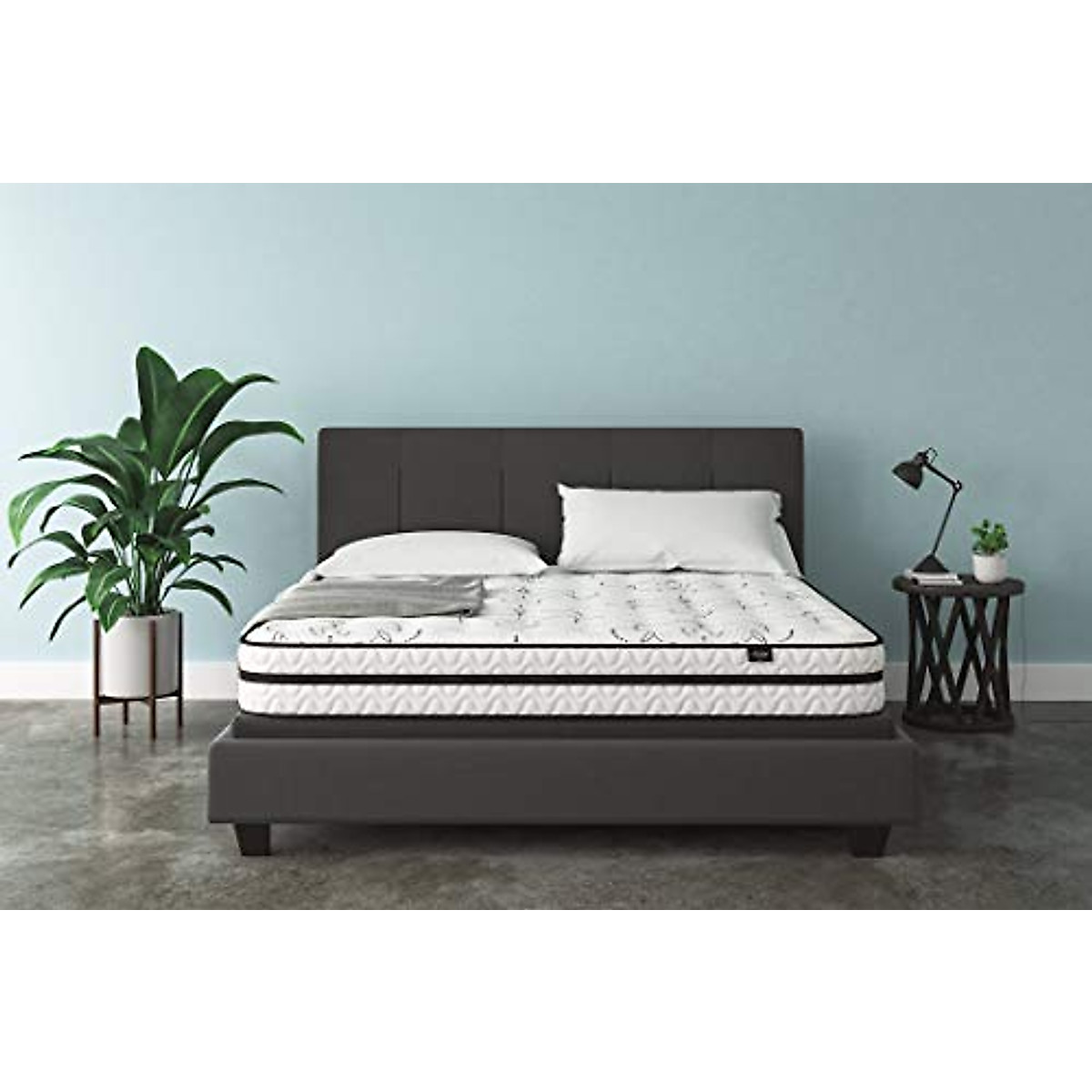 Signature Design by Ashley Chime 10 Inch Medium Firm Hybrid Mattress, CertiPUR-US Certified Foam, King