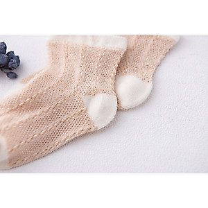 GZMM Newborn Baby Organic Cotton Socks 5 Pairs Pack For 0-6months