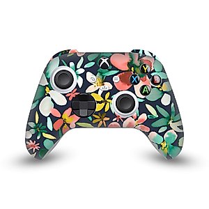 Head Case Designs Officially Licensed Ninola Colourful Petals Green Assorted Vinyl Sticker Gaming Skin Decal Cover Compatible With Xbox Series X/S Controller