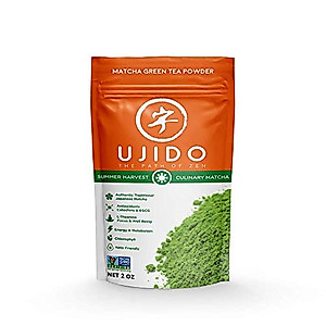 Ujido Summer Harvest Culinary Matcha, 2 oz., 46 Servings – Culinary Grade Japanese Matcha Powder – Hand-Picked Green Tea Leaf Powder – Antioxidant Superfood – Smooth, Mellow Flavor – Gluten Free &