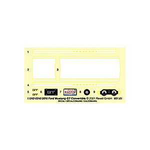 Revell 85-1242 2010 Ford Mustang Model Car Kit 1:25 Scale 43-Piece Skill Level 2 Plastic Easy-Click Model Building Kit, Blue