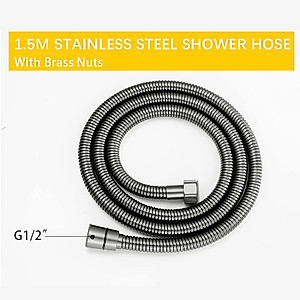 Bidet Hand Shower Toilet Brass Gray Bidet Fittings Set Wall Mount Bidet Spray Attachment with Cold Water, Shower Head for Toilet for Bathroom