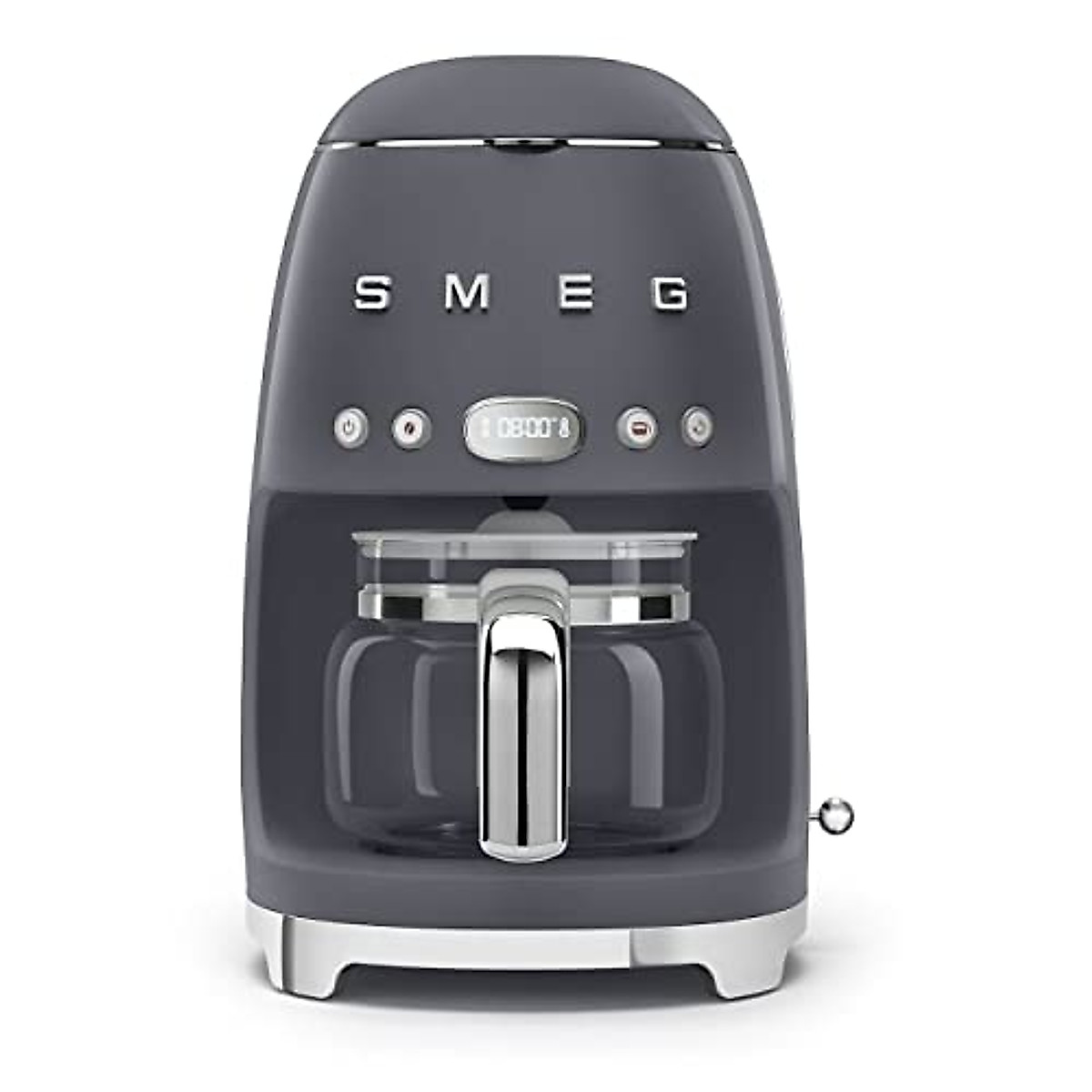 Smeg Retro Drip Coffee Machine and 2-Slice Toaster Bundle (Gray)