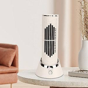 Tower Desk Fan, Rotating Function Standing Table Fan for Dorm
