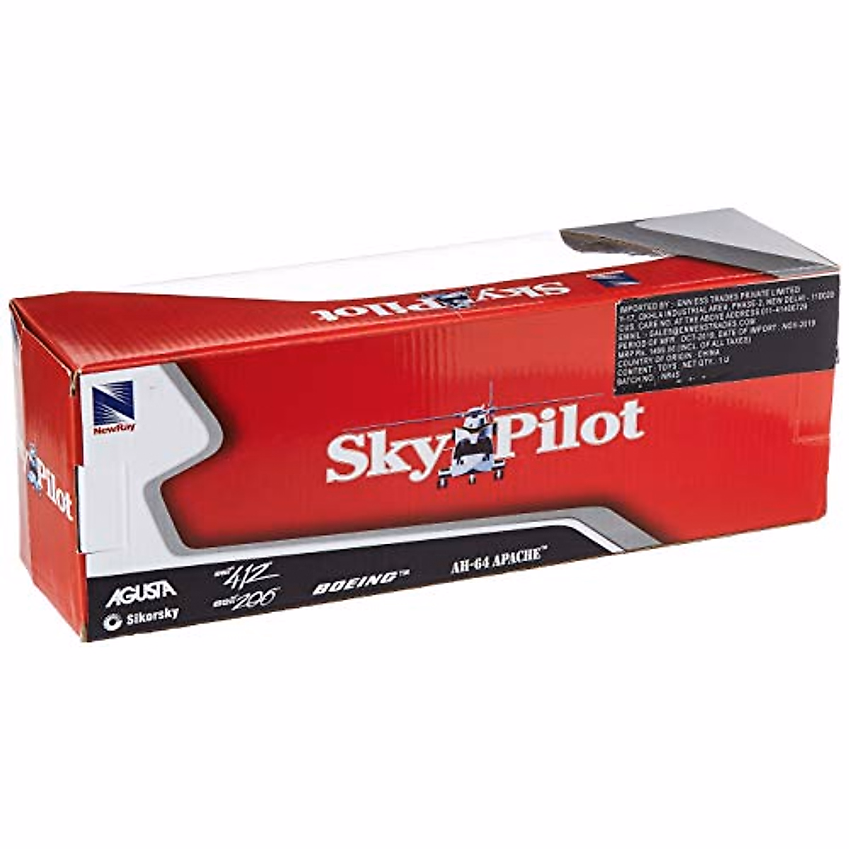 New-Ray Sky Pilot UH-60 Black Hawk Diecast Helicopter Replica 1:60 Scale (25563A)