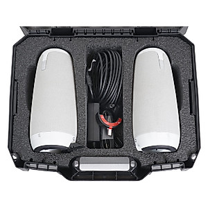 Case Club Double Meeting Owl Carry Case - Travel & Storage Case Fits x2 Meeting Owl Standard, Pro, 2 or 3 - Pre-Cut Foam is Ready to Go Out of the Box - Holds Expansion Mic, Cords & Accessories