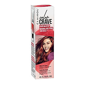 Clairol Color Crave Temporary Hair Color Makeup, Brilliant Ruby Hair Color, 1 Count