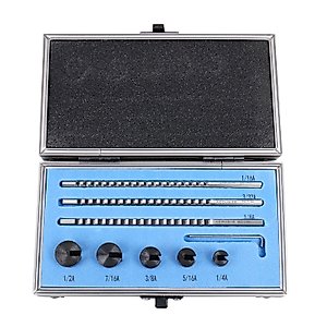 Accusize Industrial Tools No.00 Hss Keyway Broach Precision Sets in Fitted Wooden Box, 5100-0001