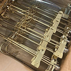 Koobay 13.7" Gold Metal Pants Trousers Hangers, 30PACK, Skirt Adjustable Clips Bottom Clothes Hanger Organization Display (30 Packs)