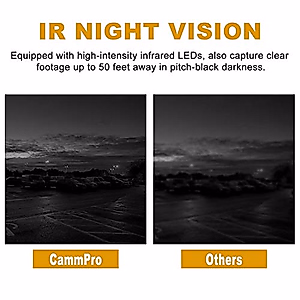 1296P HD Police Body Camera,64G Memory,CammPro I826 Premium Portable Body Camera,Waterproof Body-Worn Camera,Night Vision,GPS for Law Enforcement Recorder,Security Guards,Personal Use1