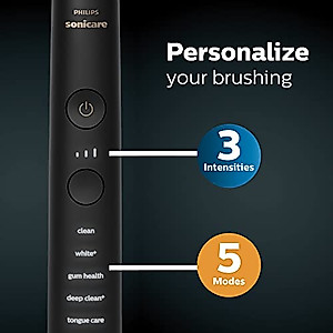 Philips Sonicare DiamondClean Smart 9500 Rechargeable Electric Power Toothbrush, Black, HX9924/11