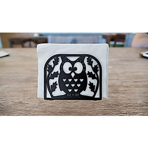HeavenlyKraft Napkin Holder Dispenser kitchen decor Paper Napkin Holder Modern Napkin Holder tissue holder for dining table napkin holder kitchen napkin stand farmhouse table napkin holder (Owl)