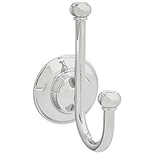 Porter Double Towel Hook in Polished Chrome