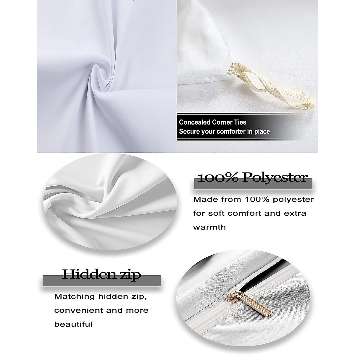 EIANLAI 3 Piece Anime Bedding Set 3D Printed Cartoon Soft Duvet Cover Set for Bedroom (1 Duvet Cover & 2 Pillowcases)-Twin