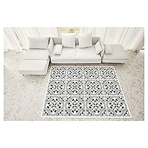 Eggyo Premium Stylish Foam Baby Mat, 72 by 48 Inches, White and Black