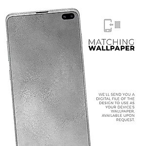 DesignSkinz Distressed Silver Texture v11 Protective Vinyl Decal Wrap Skin Cover Compatible with The Samsung Galaxy S20 (Screen Trim & Back Glass Skin)