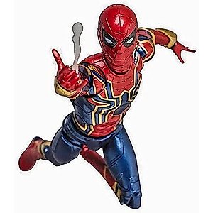6-inch Spiderman Action Figures，Spiderman Toy，No Way Home Marvel Iron Spider Spiderman All Joints Movable Collectible Best Gift for Kids PVC Action Figures Assembling Toys
