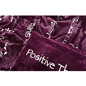 Chanasya Healing Thoughts Sympathy Caring Gift Message Throw Blanket - Prayer Comfort Thoughtful Encouraging Spirit Soft Blanket for Health Women Men Best Friend Cancer Sick Chemo Get Well Gift